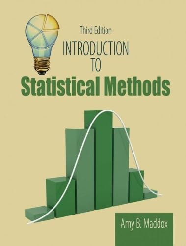 Amazon.com: Introduction to Statistical Methods: 9781792491191: Amy ...