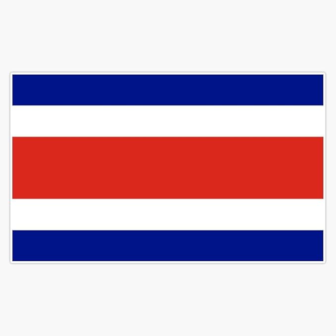 Amazon.com - Flag Of Costa Rica Sticker Bumper Sticker Vinyl Decal 5"