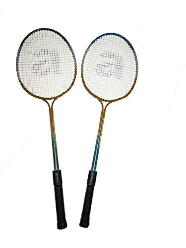 Buy Shreya Double-Shaft Badminton Racquet Set | Alloy Steel Double ...