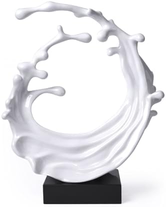 Amazon.com: NENBOLEC Modern Sculpture Decor Abstract Sea Wave Figurine ...