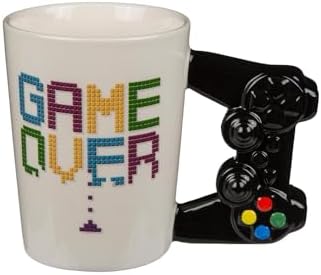 ootb Game Over Mug with Controller Handle, Ceramic, White, 9 Count ...
