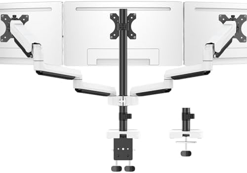 Amazon.com: MOUNT PRO Triple Monitor Desk Mount - Articulating Gas ...