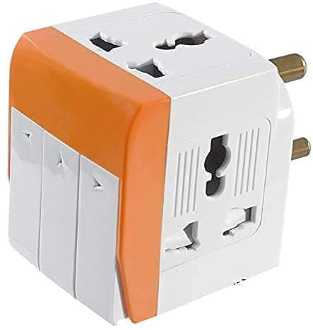 Buy Multi 3 Way Socket Plug Adapter Universal Input Plug with ...