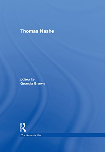 Thomas Nashe (The University Wits) eBook : Brown, Georgia: Amazon.in ...