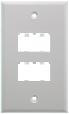 Amazon.com: Panduit CFPL2WHY 1-Gang 2-Port Faceplate, White : Electronics