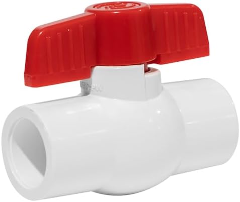 Amazon.com: KZUVETAON 1-1/2 Inch Valve PVC Ball Valve ASTM SOCKET T ...