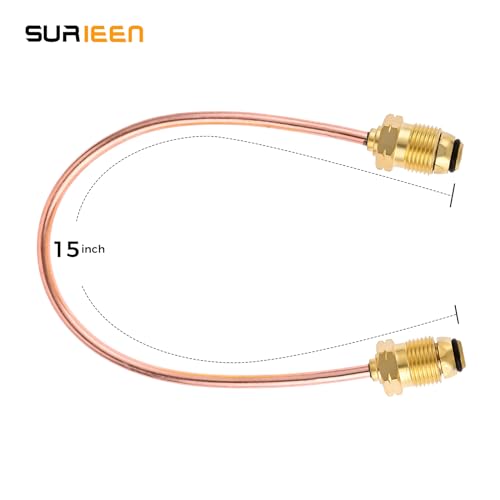 Snapklik.com : High Flow Propane Regulator Copper Pigtail POL X POL 7/8 HEX 15 Inch