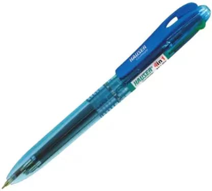 HAUSER 4 IN 1 Ball Pen (BLUE,RED,GREEN AND BLACK.) : Amazon.in: Office ...