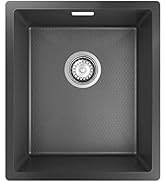 TORVA 54 x 44 cm Honeycomb Embossed Kitchen Sink with Black Nano ...