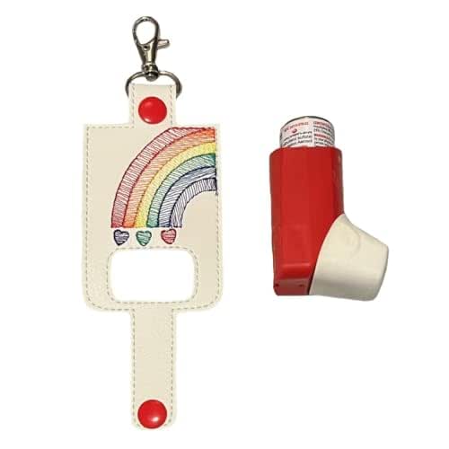 Amazon.com: Rainbow Hearts Inhaler Holder Key Fob : Handmade Products