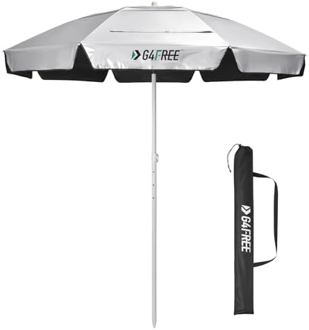Amazon.com : UV-Blocker 7.5 Ft Beach Umbrella UV Sun Protection Heavy ...