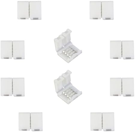 LitaElek 20pcs RGBW LED Strip Connector 5-Pin 10mm Wide for 5050 LED ...