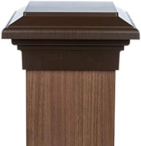 8x8 Copper Post Cap (8.0") │ Copper Coated Aluminum Pyramid Style Metal ...