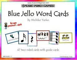 Amazon.com: Blue Jello Word Cards by Michiko Yurko : Toys & Games