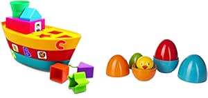 Buy Giggles - Stack A Boat & Funskool Plastic Eggs Nesting Toy with A Chick, Multi Color, 1 ...