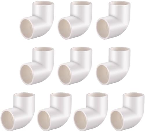 Amazon.com: TALEGEN 5 Pack 2" PVC 90 Degree Elbow Pipe Fittings (Socket ...