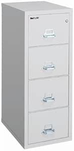Amazon.com: Fireproof 4-Drawer Vertical Legal File Finish: Pewter, Lock ...