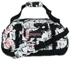 Amazon.com: JanSport Dufflepack, Black/White Skulls N Roses : Sports ...