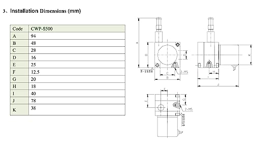 Snapklik.com : CALT 500mm Draw Wire Encoder 24Vdc Supply 0-5K Ohm Output