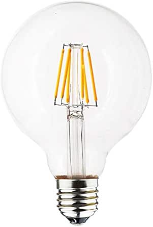 LED Vintage Antique Edison Bulb G30 6W LED Light Filament Bulb, Large ...