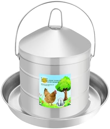 Amazon.com : Farm Tuff Double Wall Cone Top Galvanized Metal Automatic ...