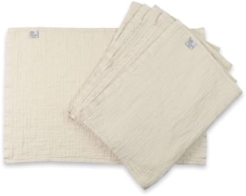 Amazon.com: OsoCozy Organic Muslin Flat Cloth Diapers - Made of ...