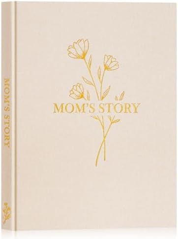 Lanpn Mom Life Story Book Journal with 270+ Prompts, Linen Hardcover ...