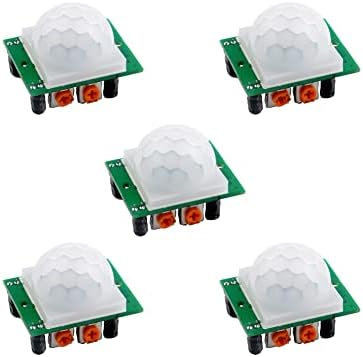 Amazon.com: 5 unids HC-SR501 PIR sensor infrarrojo cuerpo movimiento IR ...