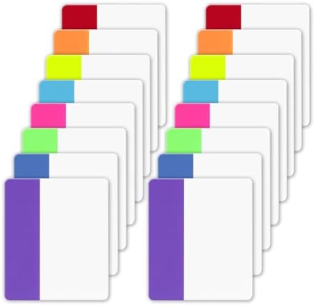 400 Pieces Tabs 2 Inch Sticky Index Tabs, Writable and Repositionable ...