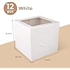 Amazon.com: Cakebon Cake Boxes - 8x8x8 inch 12-pack - Box With Window ...