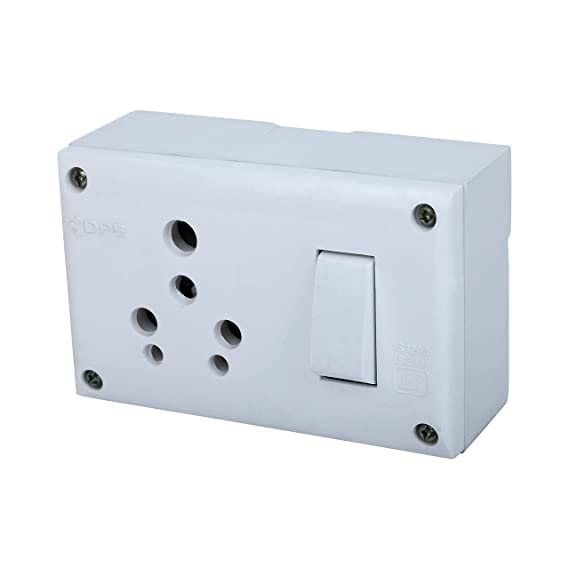 6 & 16A Switch and Socket Combined with Box by Jaiswal Electronic ...