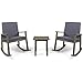 Amazon.com: Christopher Knight Home Shaw Outdoor Rocking Chairs with ...