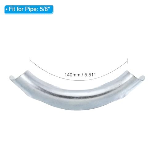 PATIKIL 5/8″ PEX Tube Bend Support, 5 Pack PEX Tube Metal 90 Degree ...