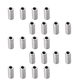 Heyiarbeit M6 Height 25mm 304 Stainless Steel Threaded Sleeve Rod Bar ...