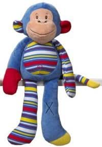 Amazon.co.jp: Baby Ganz Stripes Monkey - Blue ぬいぐるみ 人形 並行輸入 : おもちゃ
