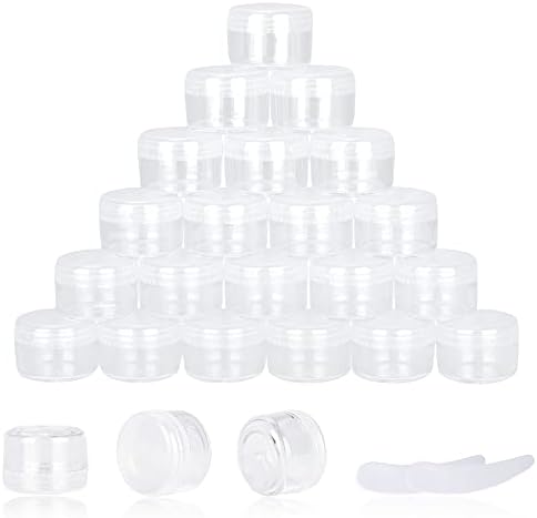 Amazon.com: 25PCS 5 Gram Sample Containers, 5ml Empty Jars with Lids ...