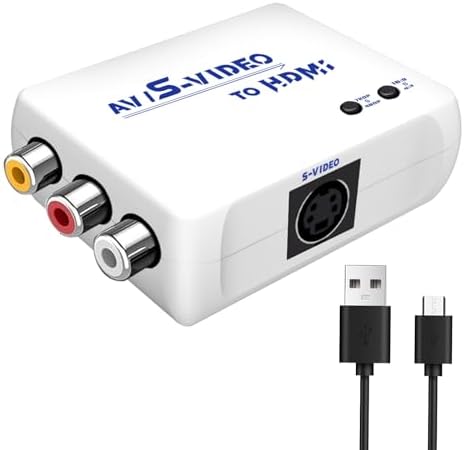 Amazon.com: WNNZVCC S Video to HDMI Converter, AV/Composite to HDMI ...