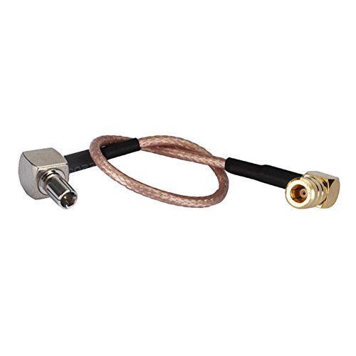 Amazon.com: 0.5ft Rf Wire Connector SMB Plug Right Angle to Ts9 Male Assembly Extension Coaxial ...