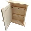 Wooden World - Wooden key cabinet with door key house 6 hooks : Amazon ...