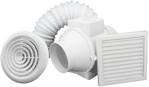 Manrose PROCFTSLKCLED MF100T Professional Shower Extractor Fan/Light ...