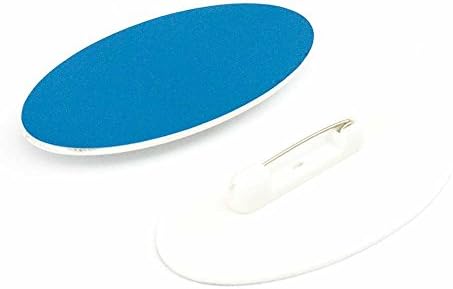 Amazon.com : Oval Name Badge Blanks with Pin - 10 Pack (Blue) : Office ...