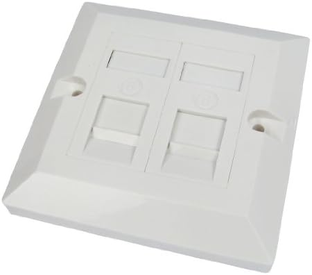 VCELINK RJ45 Socket Cat6 Ethernet Wall Socket Double Port Faceplate ...