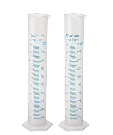 PUSHPA Measuring Transparent Graduated Cylinder for Laboratory Test for ...