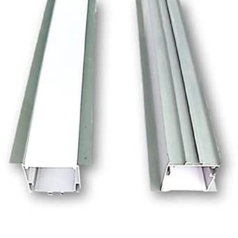 Buy OTS LIGHTS 1 Meter Long Profile with Diffused Cover, End Caps, and ...