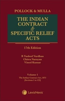 Buy The Indian Contract and Specific Relief Acts By Pollock & Mulla ...