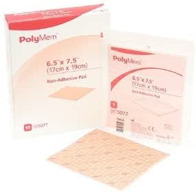 Amazon.com: Box 15 POLYMEM Large 7.5" X 6.5 Non-Adhesive Wound Care ...