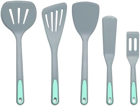 Amazon.com: To encounter 5 Pieces Silicone Spatula Set, Non-Stick ...