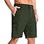 zeetoo Mens Cargo Shorts with Multi Zipper Pockets,Lightweight Stretch ...