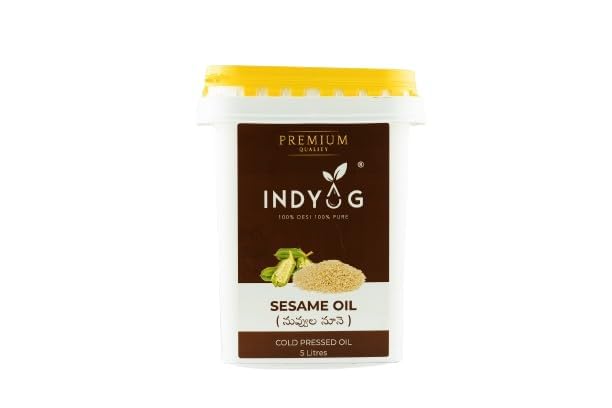 INDYUG Virgin Sesame Oil | 100% Pure Cold Pressed Edible Til ka Tel ...