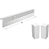 Baseboarders Basic Series 3 ft Galvanized Steel Easy Slip-On Baseboard ...
